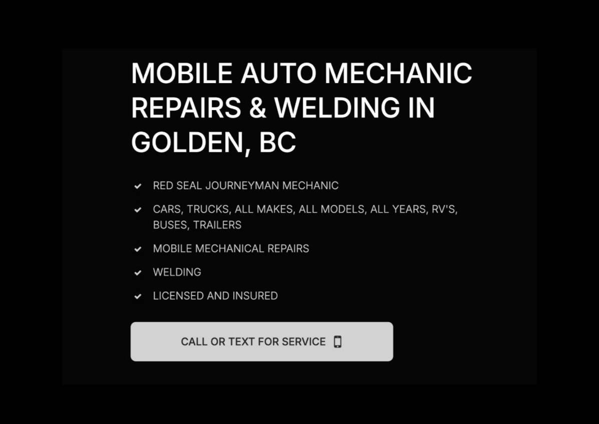 Golden Auto Repair | Mobile Mechanic & Welding (Golden, BC)